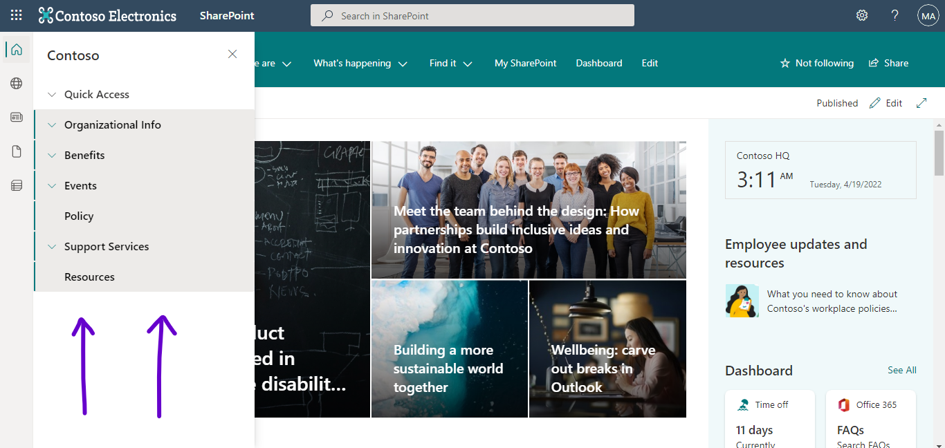 How To Set Up Global Navigation in the SharePoint App Bar